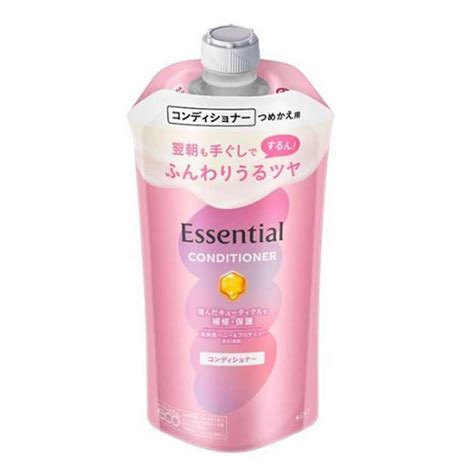 花王 エッセンシャル ふんわりうるツヤ コンディショナー ヘアケア 髪の毛 キューティクル 300mlつめかえ用 トリートメント