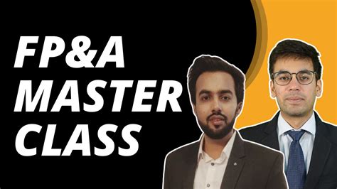 Financial Planning And Analysis Masterclass