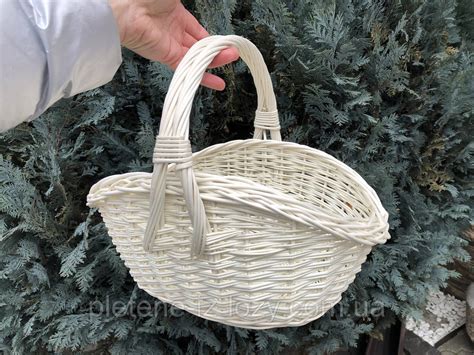 Кошик плетений із лози вибіленої продаж ціна у Ужгороді Кошики плетені вироби від Плетені