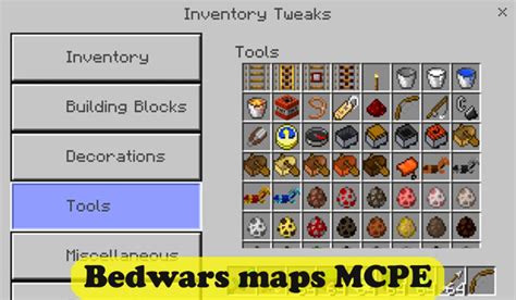 Inventory Tweaks Minecraft для Android — Скачать