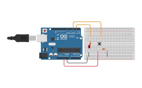 circuit design pushbutton tinkercad