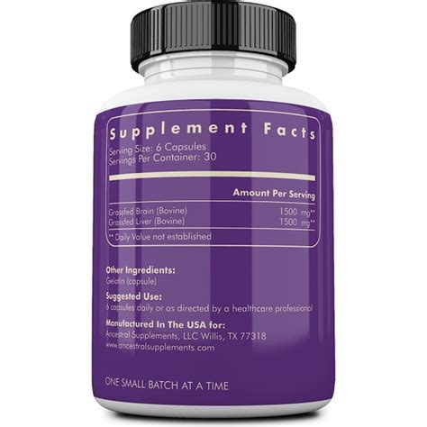 Ancestral Supplements Beef Brain And Beef Liver New Zealand And Australia