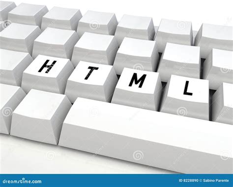 Html Keyboard Stock Illustration Illustration Of Push