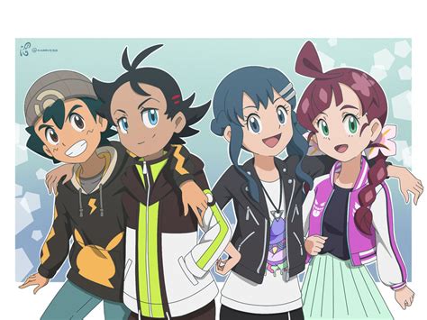 Dawn Ash Ketchum Goh And Chloe Pokemon And 4 More Drawn By