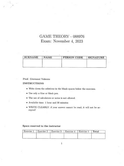 Game Theory 1 Pdf Mathematical Economics Gaming