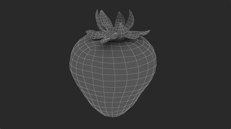 Strawberry Low Poly 3d Model By Frezzy