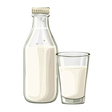 병 및 유리에 우유 벡터 일러스트 레이 션 우유 삽화 벡터 Png 일러스트 및 이미지 에 대한 무료 다운로드 Pngtree
