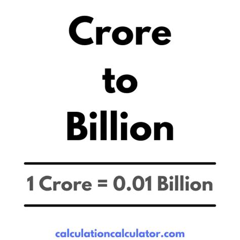 100 Crore To Billion Conversion 100 Crore In Billion