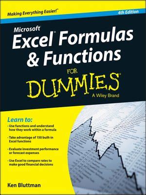 EBook Excel Formulas Functions For Dummies By Ken Bluttman OverDrive Free Ebooks