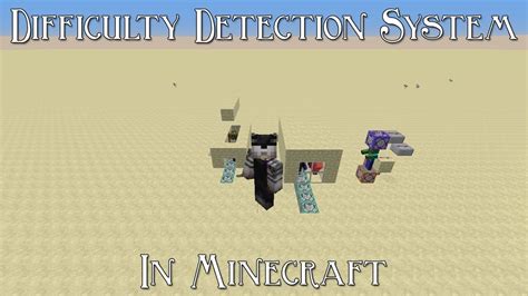Minecraft Tutorial Difficulty Detection System Command Blocks Youtube