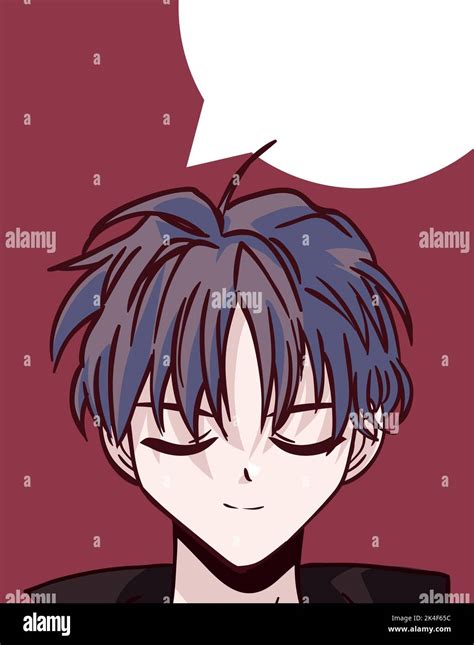 Anime Man Thinking Stock Vector Image And Art Alamy