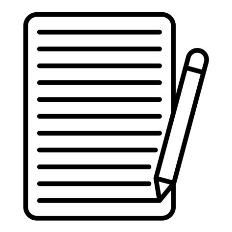 Writing Line Icon 14812407 Vector Art At Vecteezy
