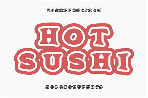 Premium Vector Display Font Vector Design Suitable For Headlines Logotype And Poster