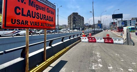 Cierran La Vía Expresa Grau Por Obras De Conexión Entre Metropolitano Y