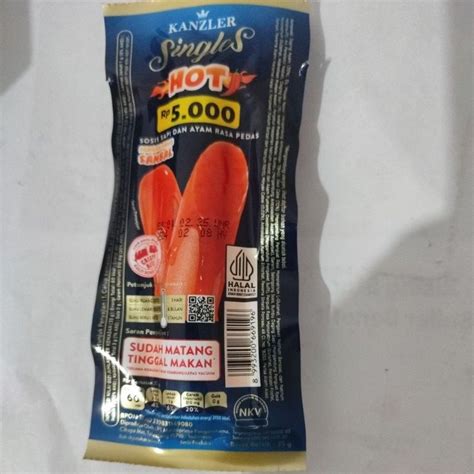Jual Sosis Kanzler Singles Hot Original Keju Mini 35gr Shopee Indonesia