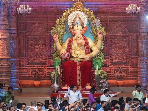 Lalbaugcha Raja Visarjan Miravnuk 2023 Live Lalbagh Paral Ganpati
