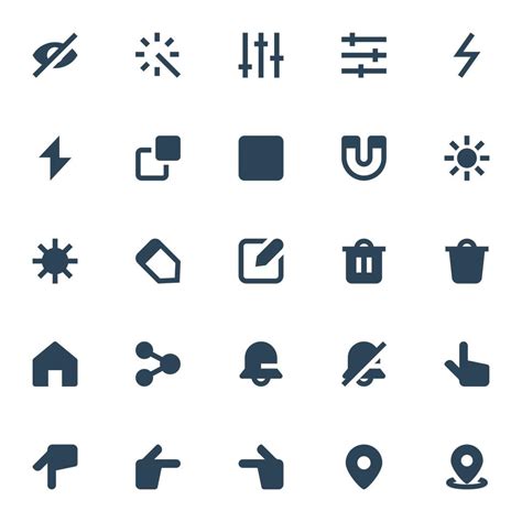 Glyph Icons For Ui Ux Vector Art At Vecteezy