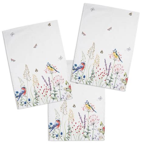 Clayre And Eef Geschirrtuch So Floral Set 3 Tlg 3 Teilig