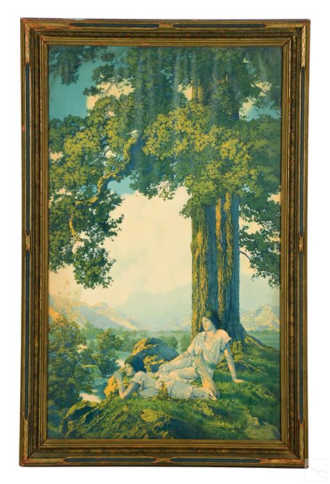 Bid Now Maxfield Parrish 1870 1966 Hilltop Litho Art Print January 3