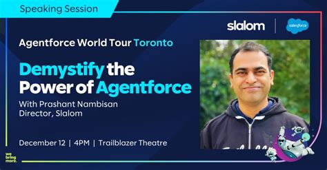 Agentforce Salesforceinnovation Techforward Slalomcanada