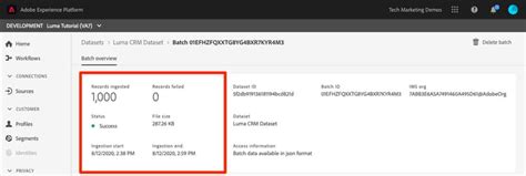 Ingest Batch Data Adobe Experience Platform