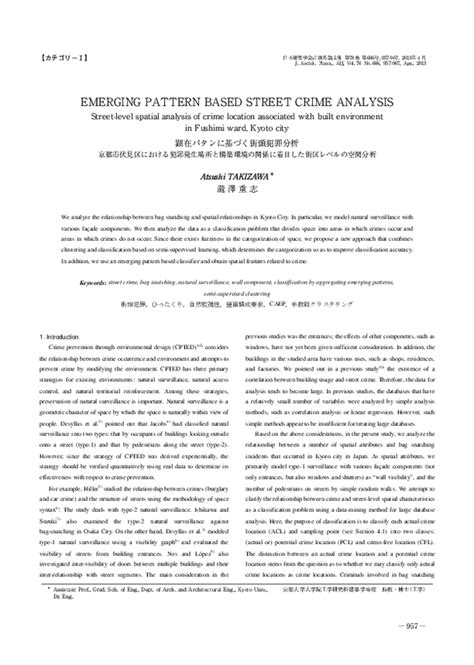 Pdf Spatial Analysis Of Bag Snatching Crimes