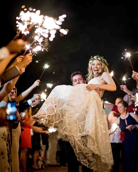 Amazing Fireworks And Sparklers From Real Weddings Martha Stewart