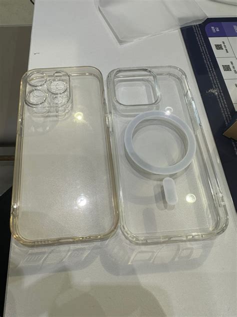 아이폰14프로 케이맥스 맥세이프 에어핏 케이스 With 다이소 맥세이프 핑거링