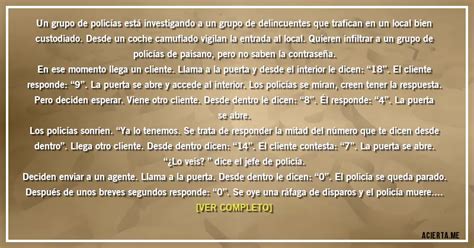 Un grupo de policías está investigando a un grupo de delincuentes que trafican en un local bien