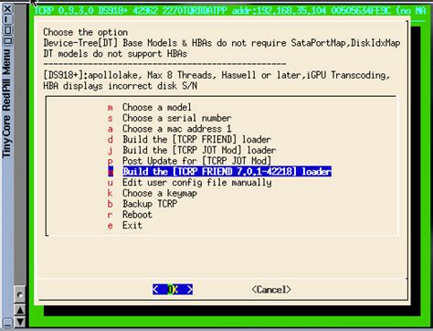 tinycore redpill loader tcrp development release 0 9 page 22