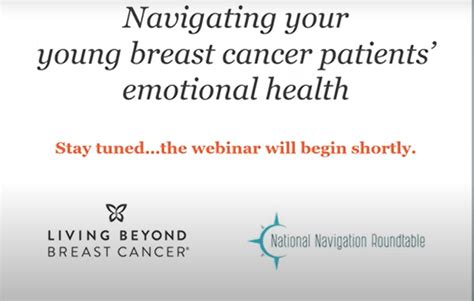 Webinar Navigating Your Young Breast Cancer Patients Emotional Health