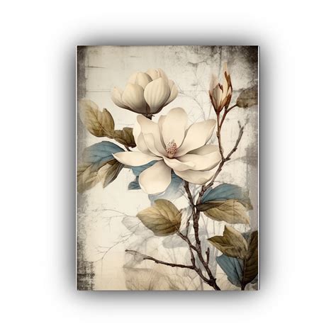 Cuadros Decorativos De Magnolias En Blanco Y Negro Decocuadros