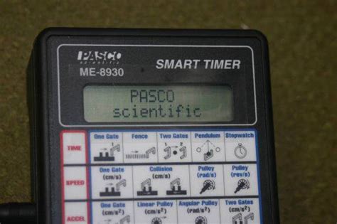 Pasco Scientific Me 8930 Smart Timer With Manual And Cables For
