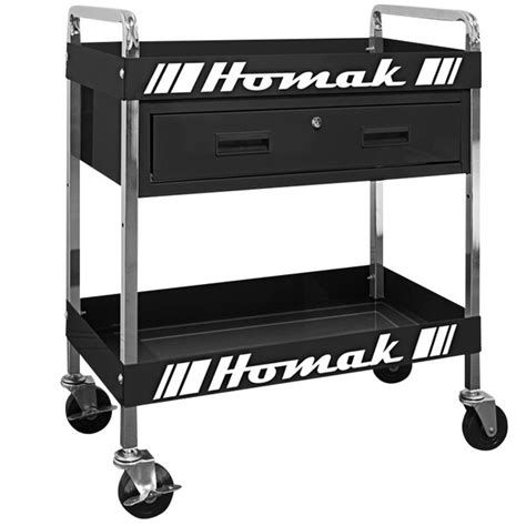 Homak Pro Series 30 Black 1 Drawer Service Cart BK06030210