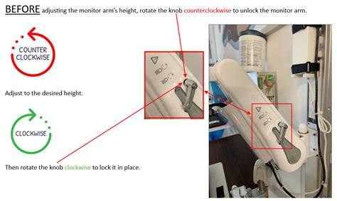 Bch Oakland Monitor Arm Adjustment Guide Ucsf It
