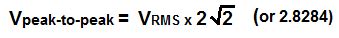 What Is Peak To Peak Voltage Vpp