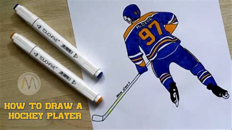 How To Draw A Hockey Player Connor Mcdavid Connor Mcdavid Drawing Lesson Youtube
