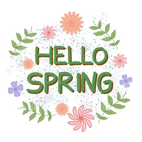 Cute Hello Spring Lettering Letteringspring Hello Spring Spring Day