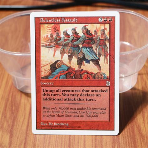 Relentless Assault P3 Portal Three 3 Kingdoms Magic The Gathering Proxy