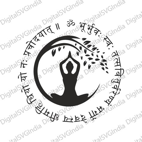 Om Yoga Gayatri Mantra Sanskritdevanagari Writing Gayatri Mantra