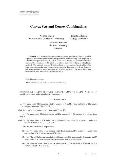 pdf convex sets and convex combinations