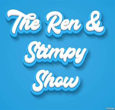 The Ren And Stimpy Show Text Effect And Logo Design Cartoon