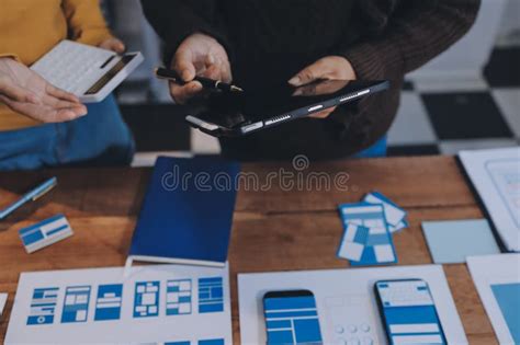 Ux Ui And Programming Development Technology Stock Image Image Of Network Design 353585971