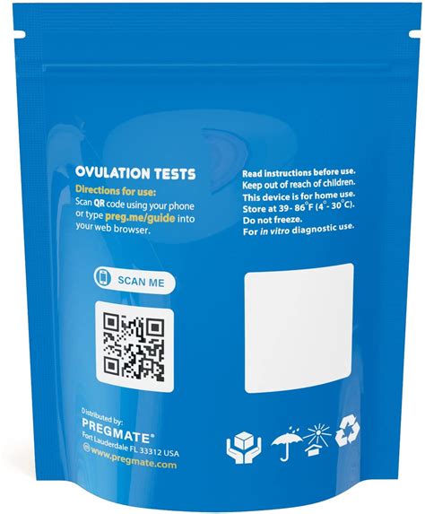 Pregmate 100 Ovulation Test Strips Predictor Kit 100 Count