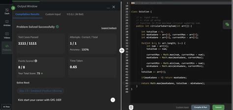 Gfg160 Maxcircularsubarraysum Kadanealgorithm Hardbutfun Codedaily Saurabh Sahani