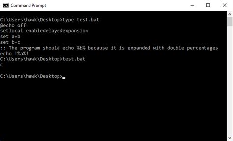 Windows Set A Variable To The Contents Of Another Variable Stack