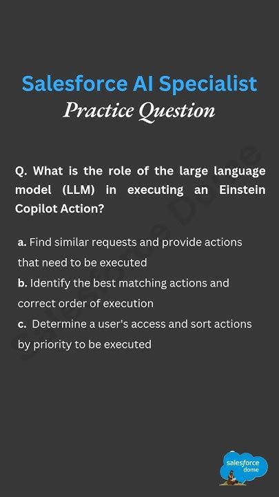 Salesforce Ai Specialist 100 Practice Questions Salesforce Dome Aicertification