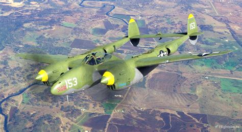 Flyingiron P 38 Lightning Scarlet Scourge For Microsoft Flight