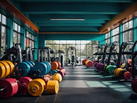 Premium Ai Image Gym Backgrond Premium Ai Image Gym Backgrond