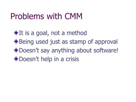 PPT - Introduction to Software Capability Maturity Model (chapter 30) PowerPoint Presentation ...
